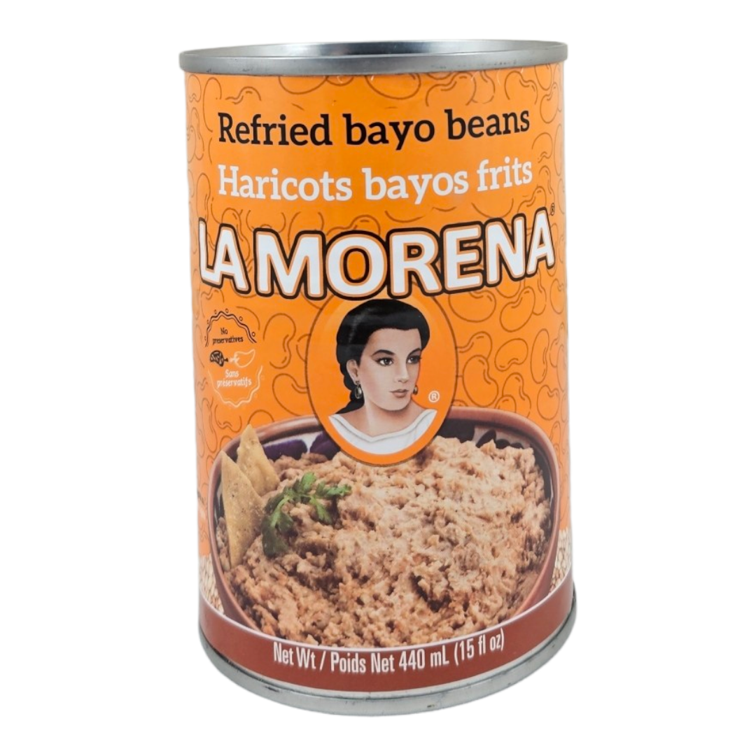 La Morena Refried Bayo Beans 15oz - Fresh is Best on Broadway