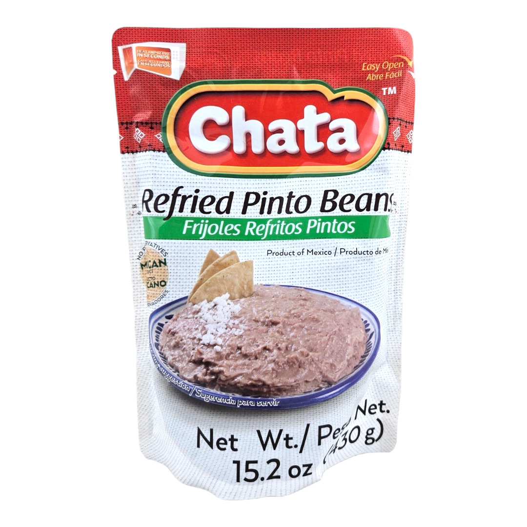 Chata Refried Pinto Beans 430g - Fresh is Best on Broadway
