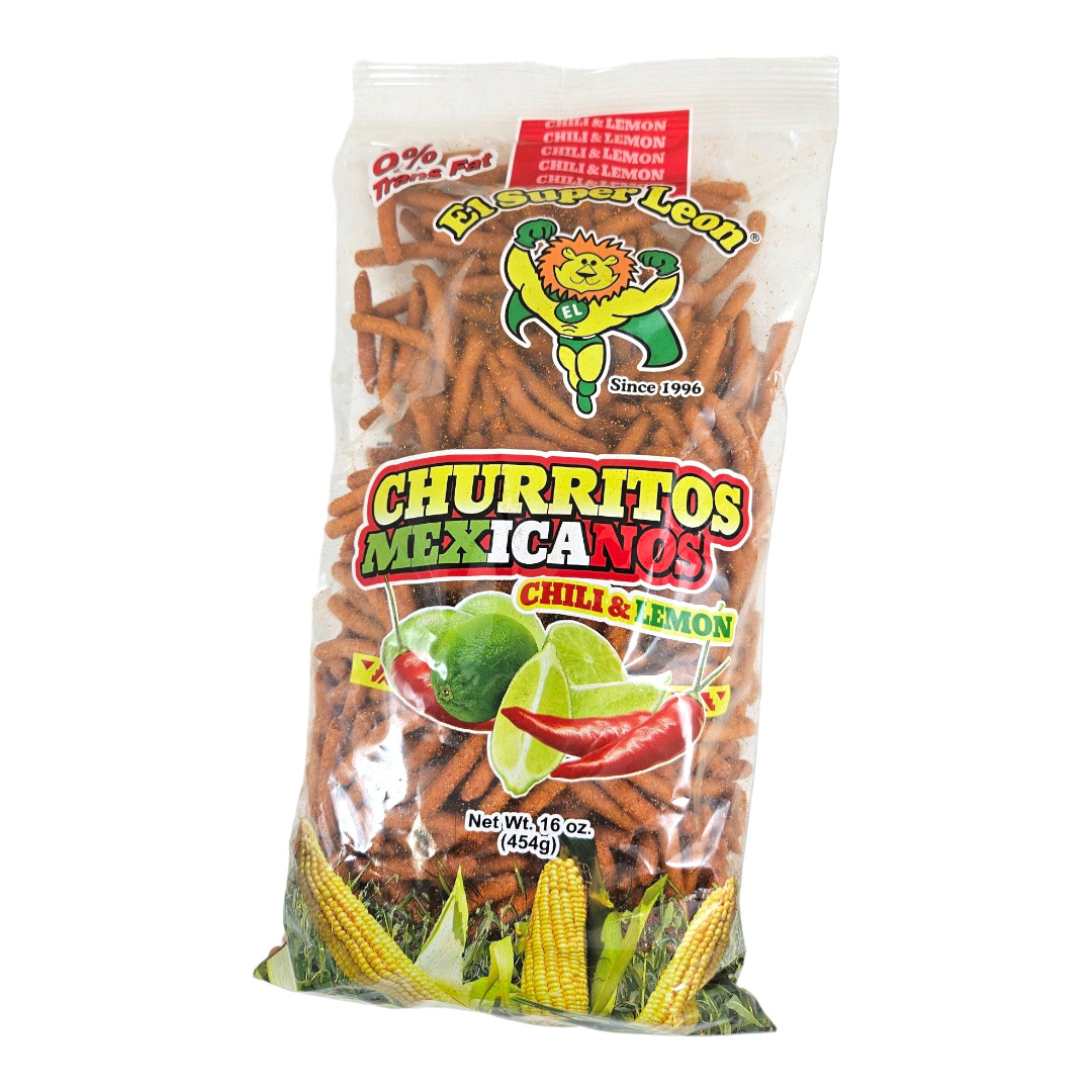 El Super Leon Churritos Chili & Lemon 454g - Fresh is Best on Broadway
