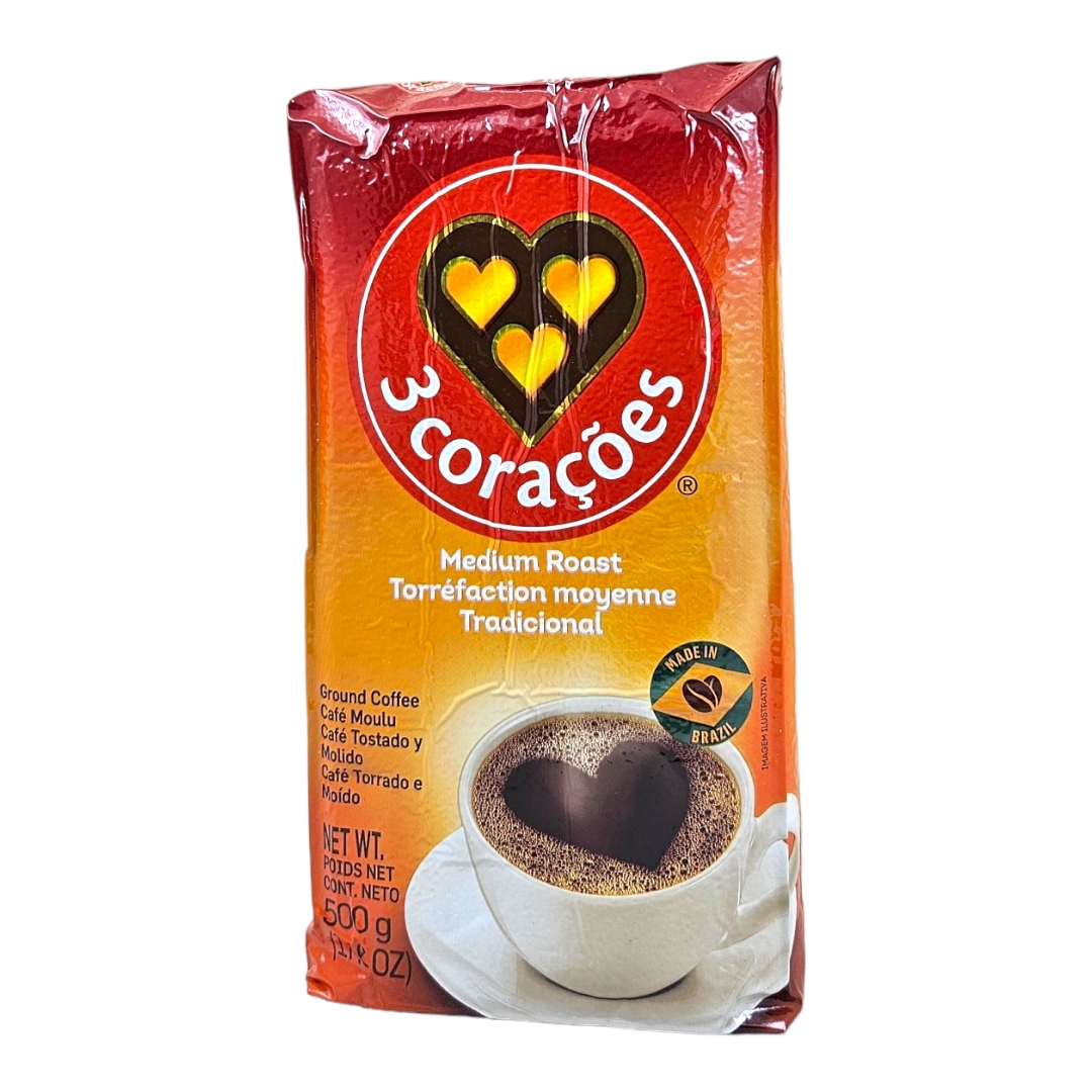 3 Coracoes Coffee Medium Roast 500g - Fresh is Best on Broadway