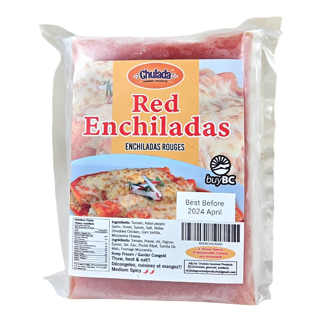 Chulada Enchiladas Rojo $15.95 - Fresh is Best on Broadway